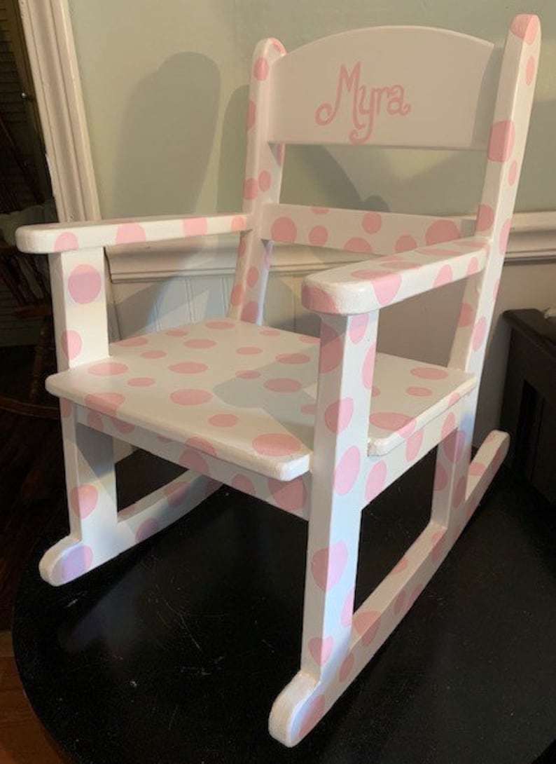 Personalized Child's Rocking Chair: Precious in Pink | Etsy