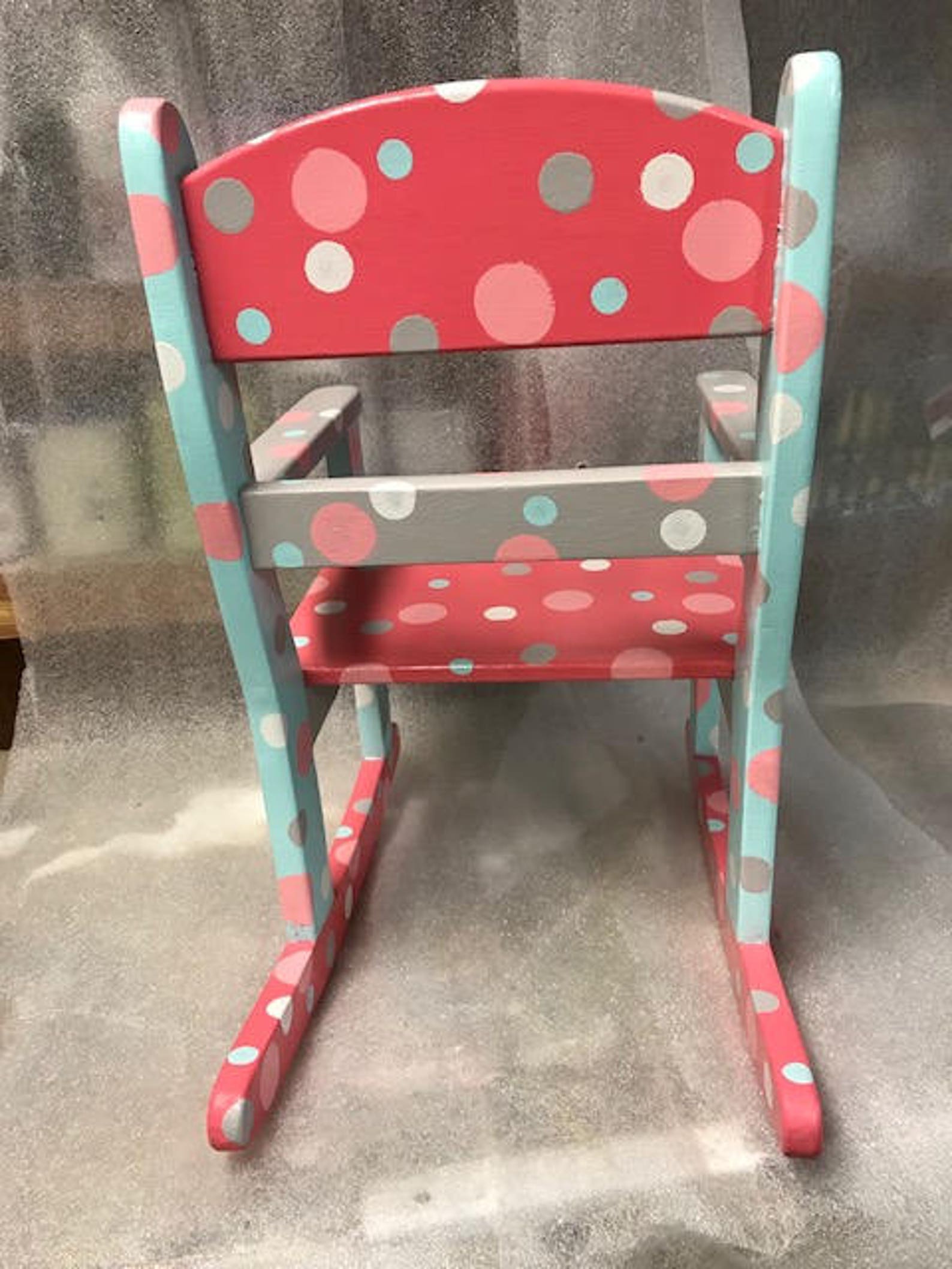Child's Rocking Chair Cool Colors - Etsy