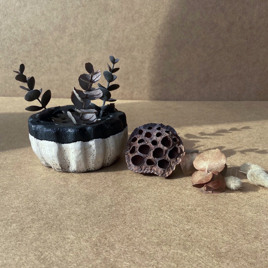 Lotus Bud Flower Holder in Raku Ceramics. It Will Host Your Most ...