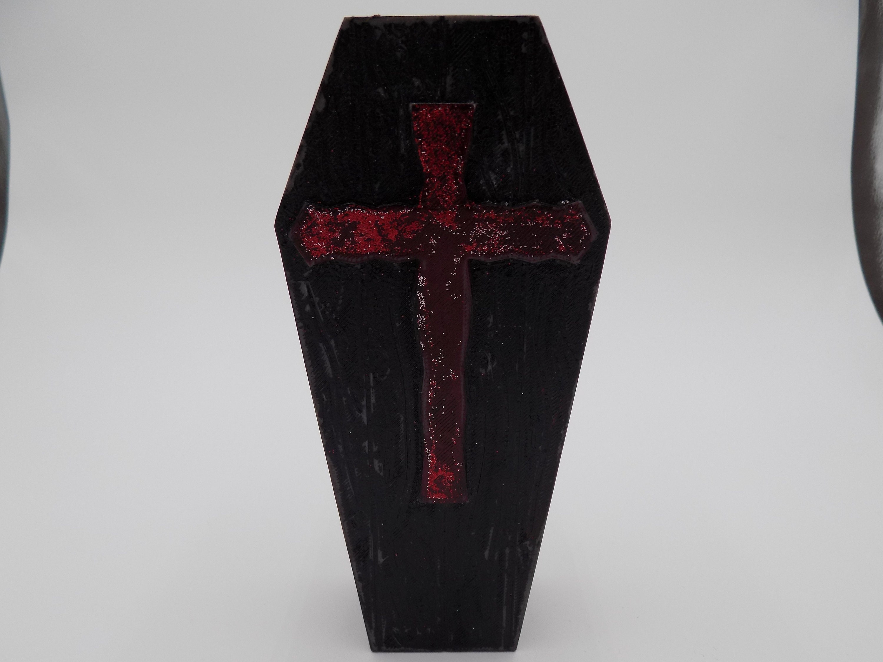 3D Printed Coffins Medium - Custom Painted Black/red - By ...