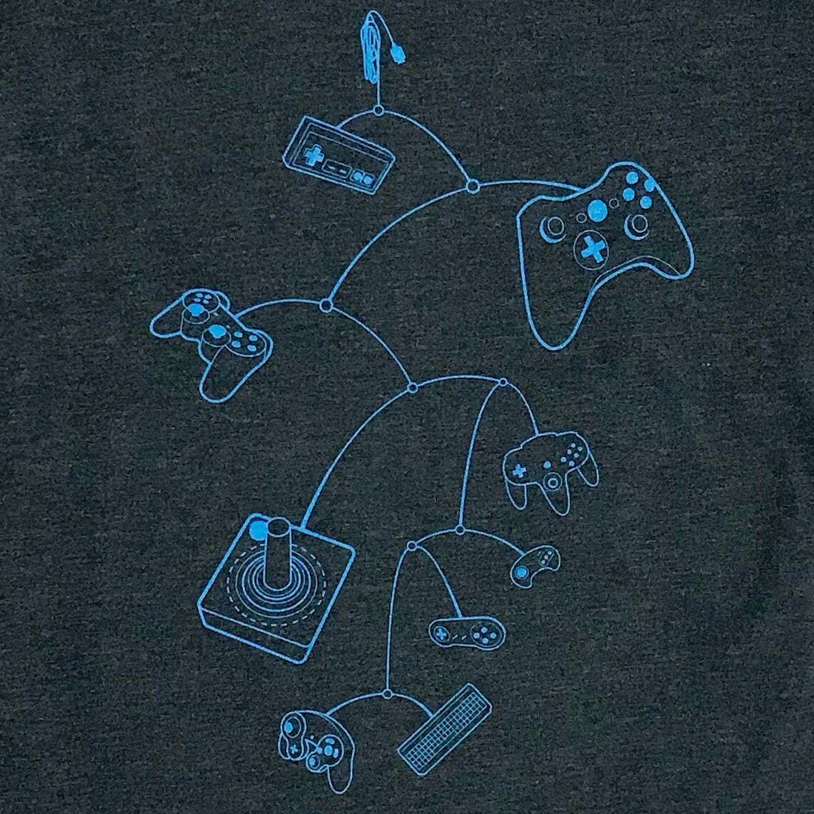 Gamer T-shirt With Video Game Controllers Mobile, Gaming Gifts and Cool ...