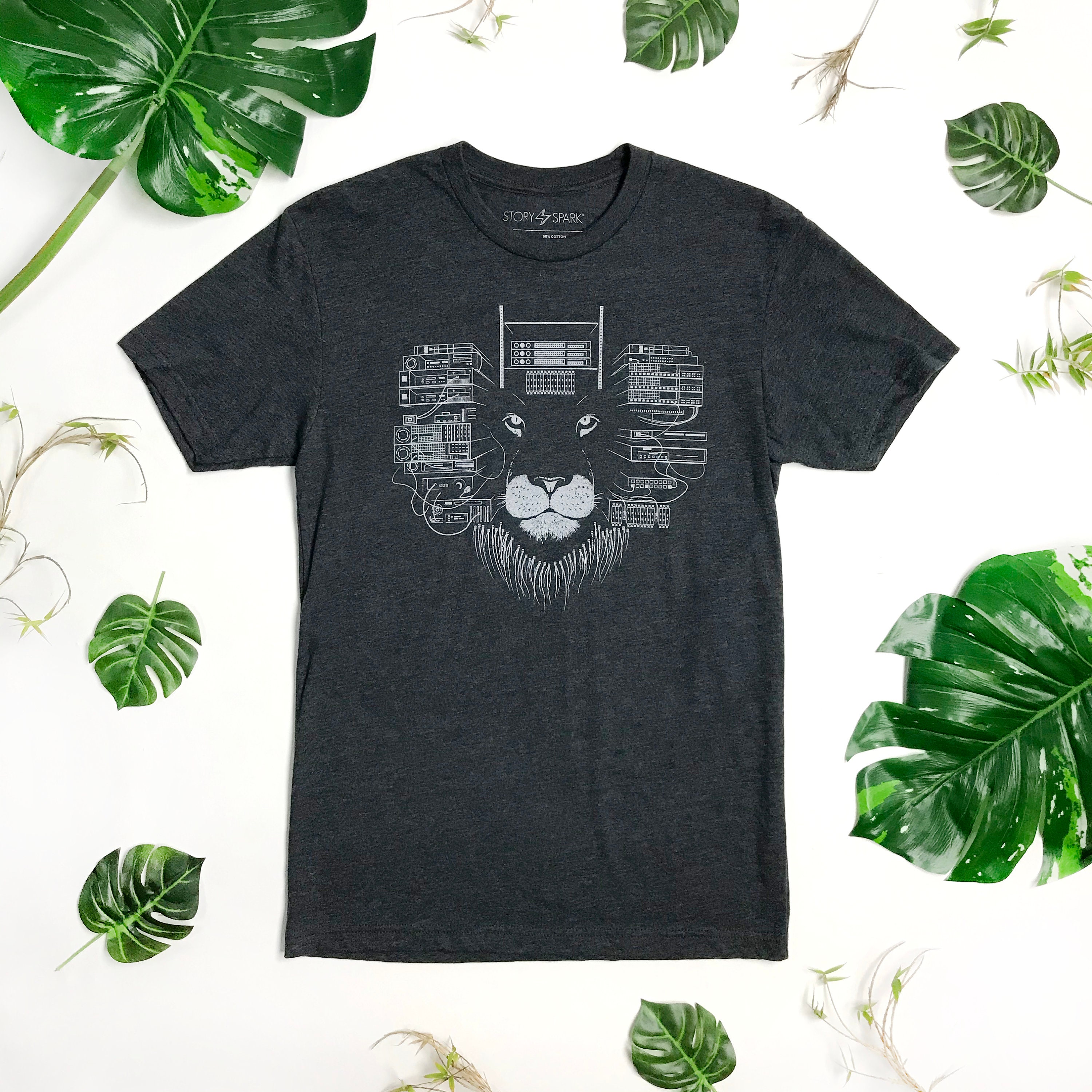 Techy Lion Graphic Tee: Engineer Programmer Gift - Etsy