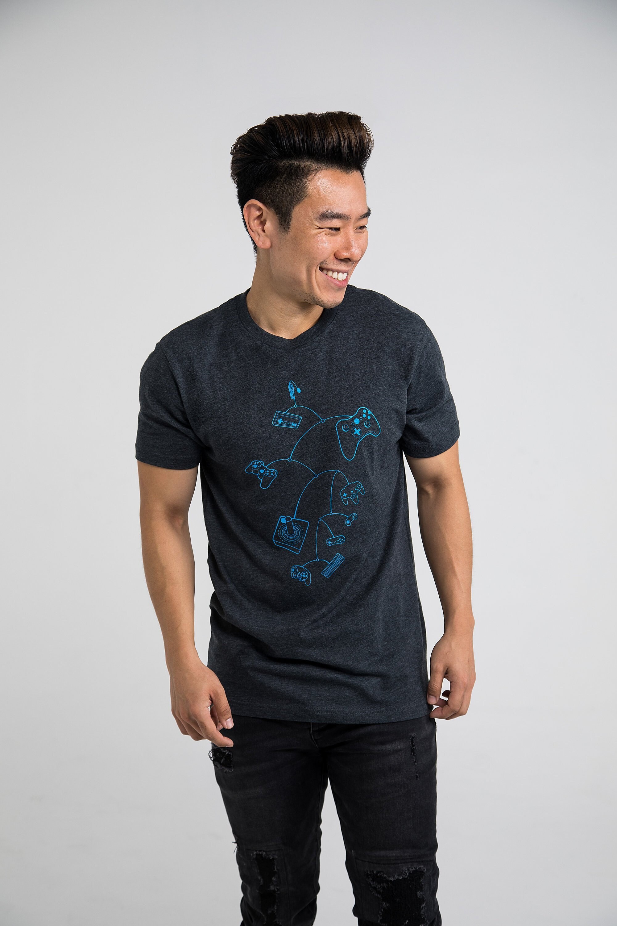 Gamer T-shirt with Video Game Controllers Mobile Gaming Gifts | Etsy