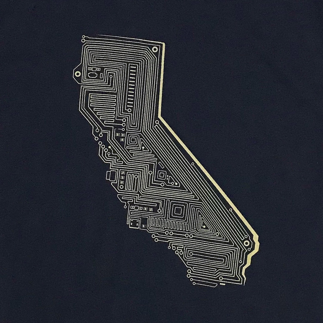 California Tech Circuit Board Shirt: Engineer Gift - Etsy