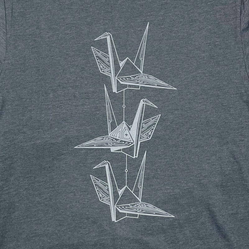 Origami Bird Tshirt - Etsy