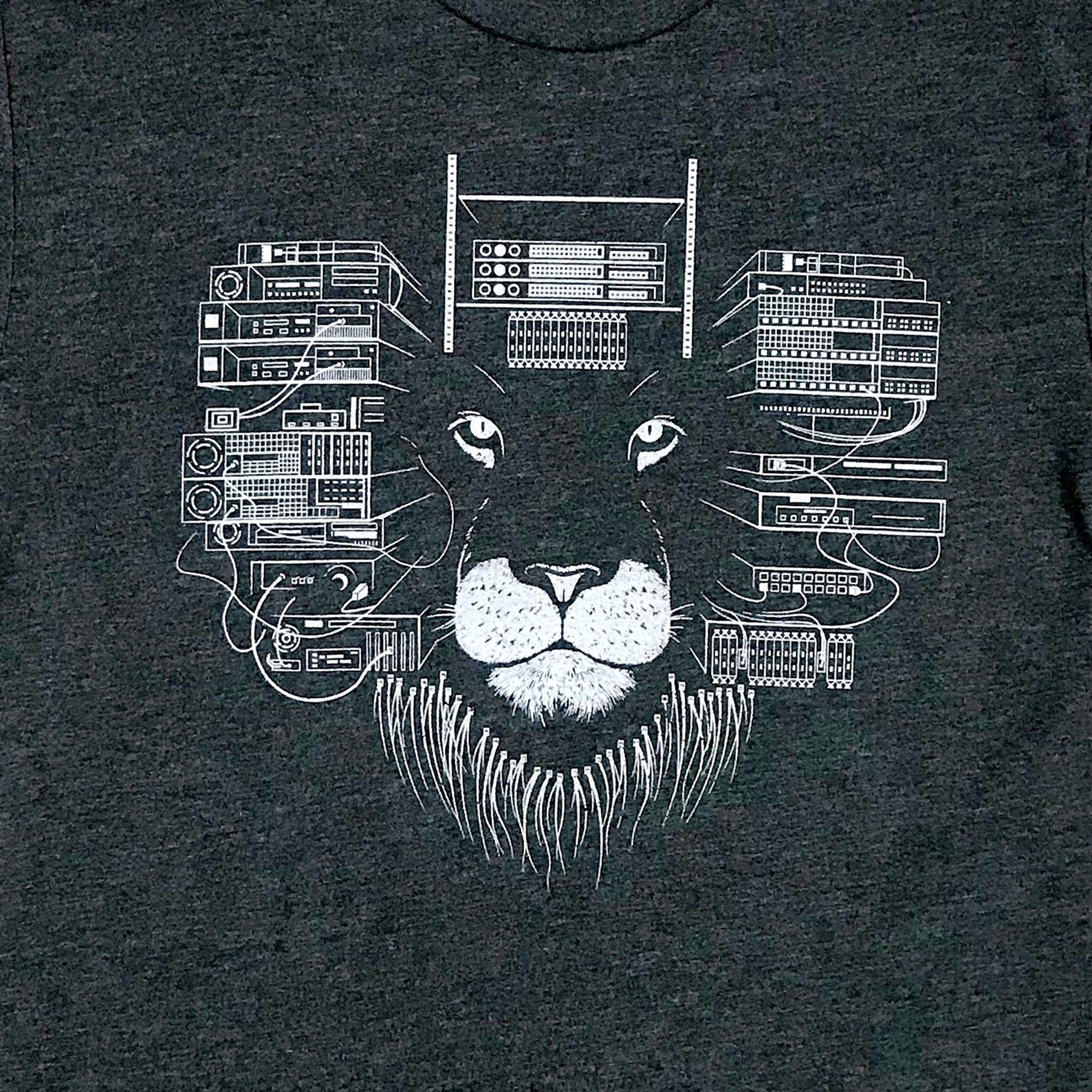 Techy Lion Graphic Tee: Engineer Programmer Gift - Etsy