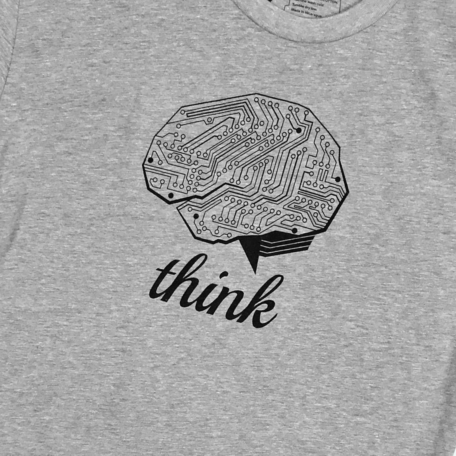 Techy Brain Graphic Shirt Gift for Engineers and Geeks Nerdy - Etsy