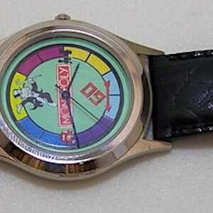 Monopoly Game Watch Set Colorful Board Vintage Collectors Wristwatch - Etsy