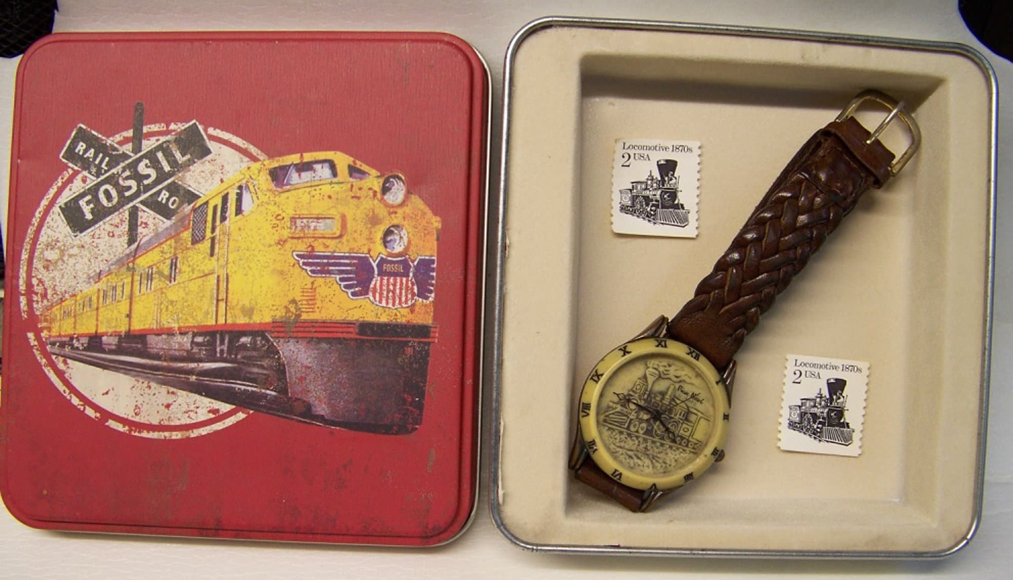 Train Watch Vintage Fossil Made Pierre Nicol Steam Locomotive ...