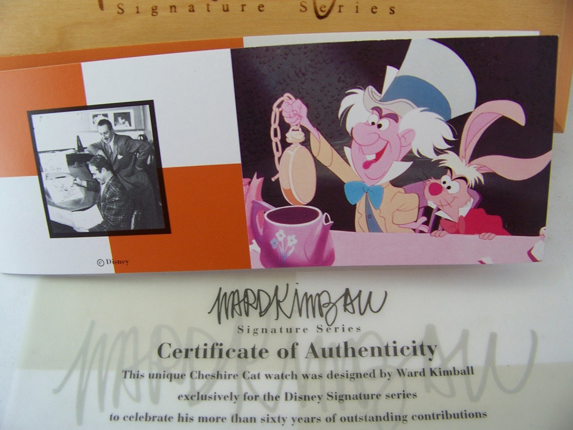 Mad Hatter Watch Disney Signature Series Ward Kimball Autographed Set ...