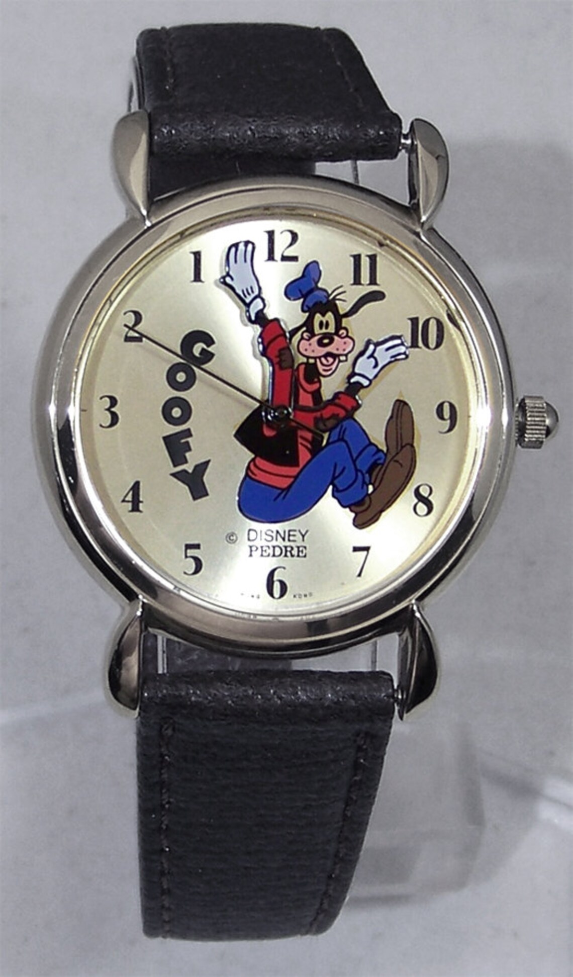 Goofy Backwards Pedre Disney Watch 1989 Silver Lmt. Ed. Wristwatch - Etsy