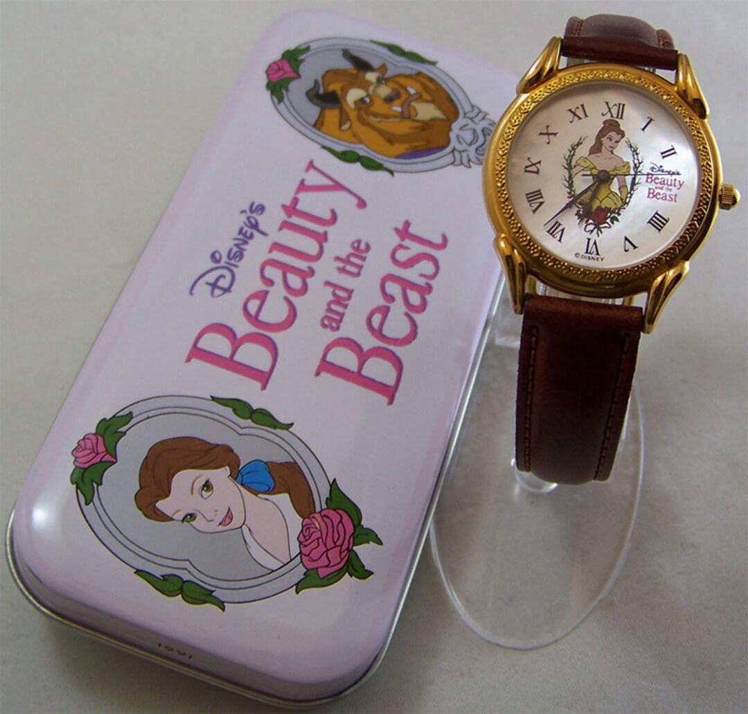 Beauty and the Beast Watch Disney Womens Mother of Pearl Wristwatch - Etsy