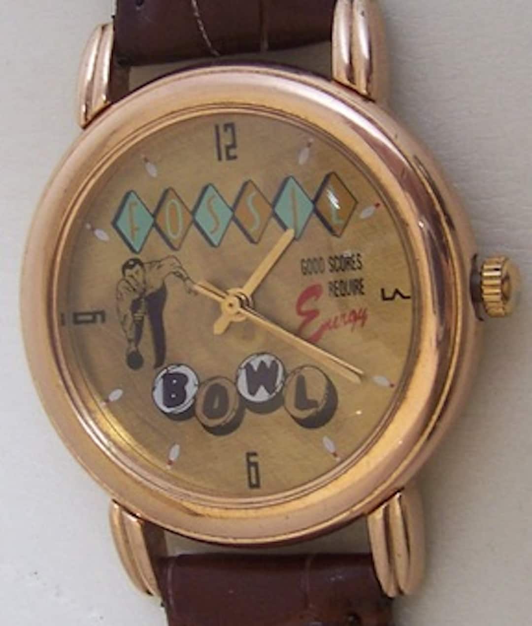 Fossil Bowlers Watch Vintage Collectors Bowling Themed Wristwatch - Etsy