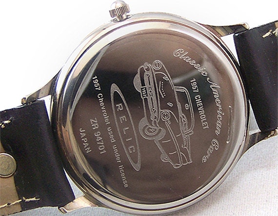 Fossil 1957 Chevy Watch Relic Chevrolet Car Wristwatch in Wood - Etsy