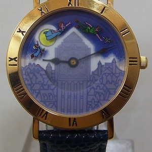 Peter Pan Pedre Watch Walt Disney Rotating Characters Wristwatch - Etsy