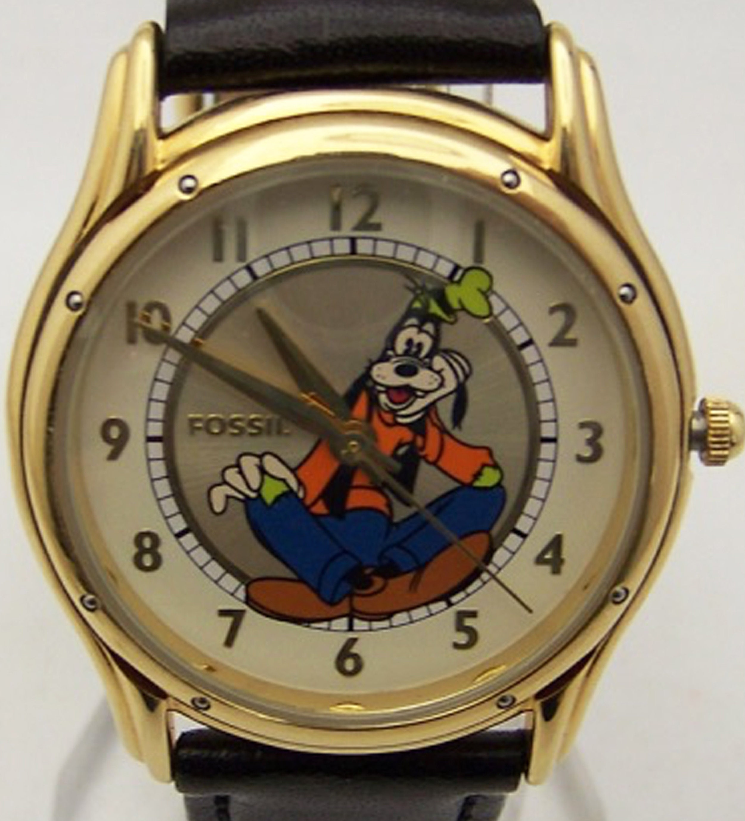 Disney Goofy Watch Set With Car and Tin Fossil LI1610 Lm Ed Wristwatch ...