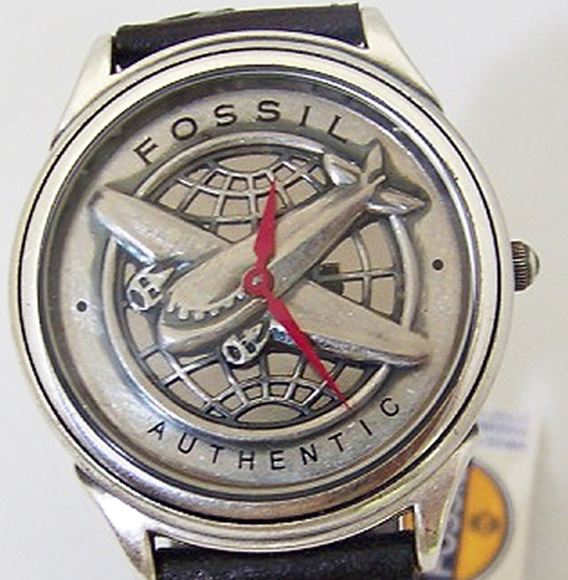Fossil Airplane Watch Vintage Pilots Aircraft Mens Wristwatch - Etsy