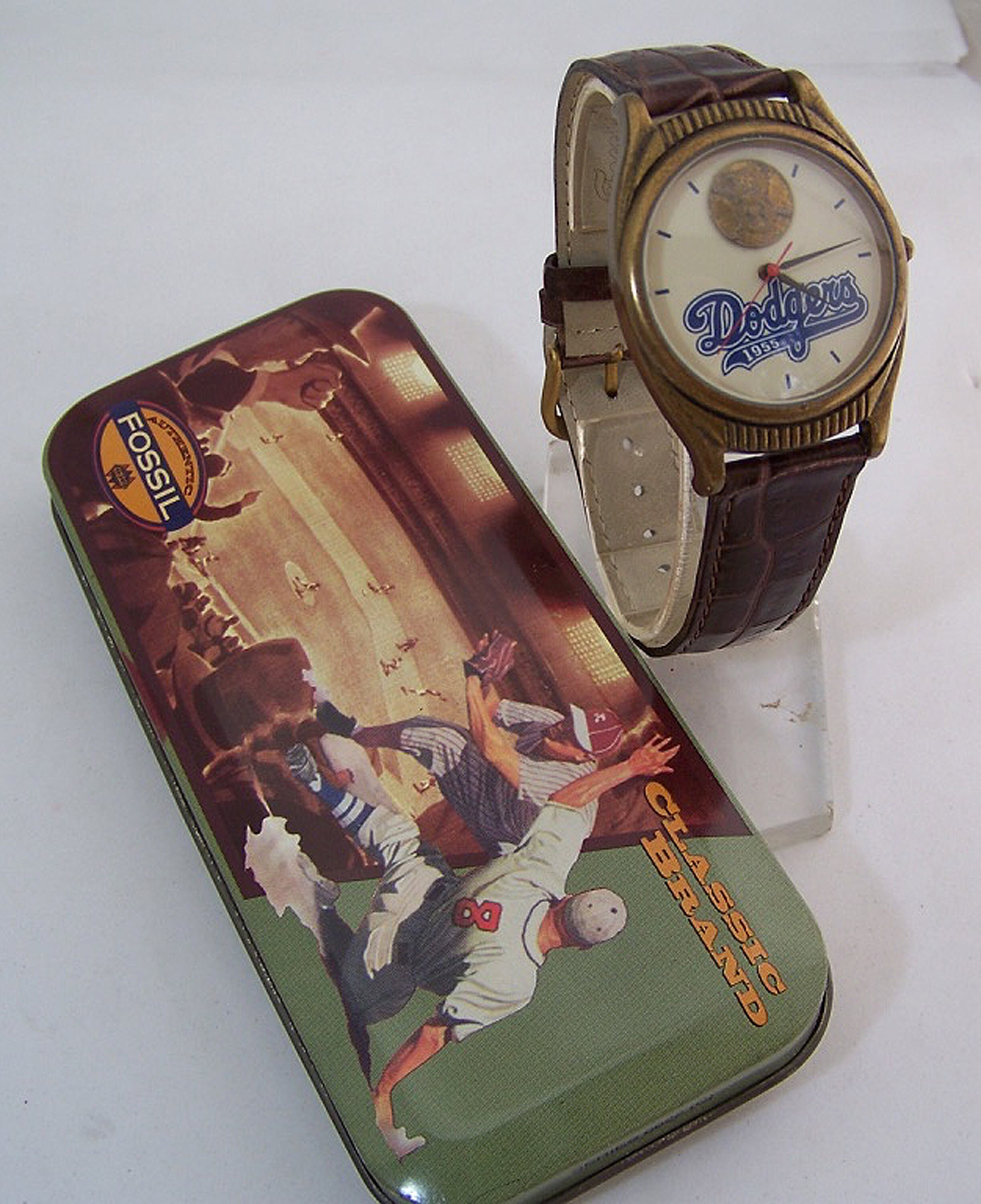 Brooklyn Dodgers Fossil Watch Vintage 1955 World Series Champions ...
