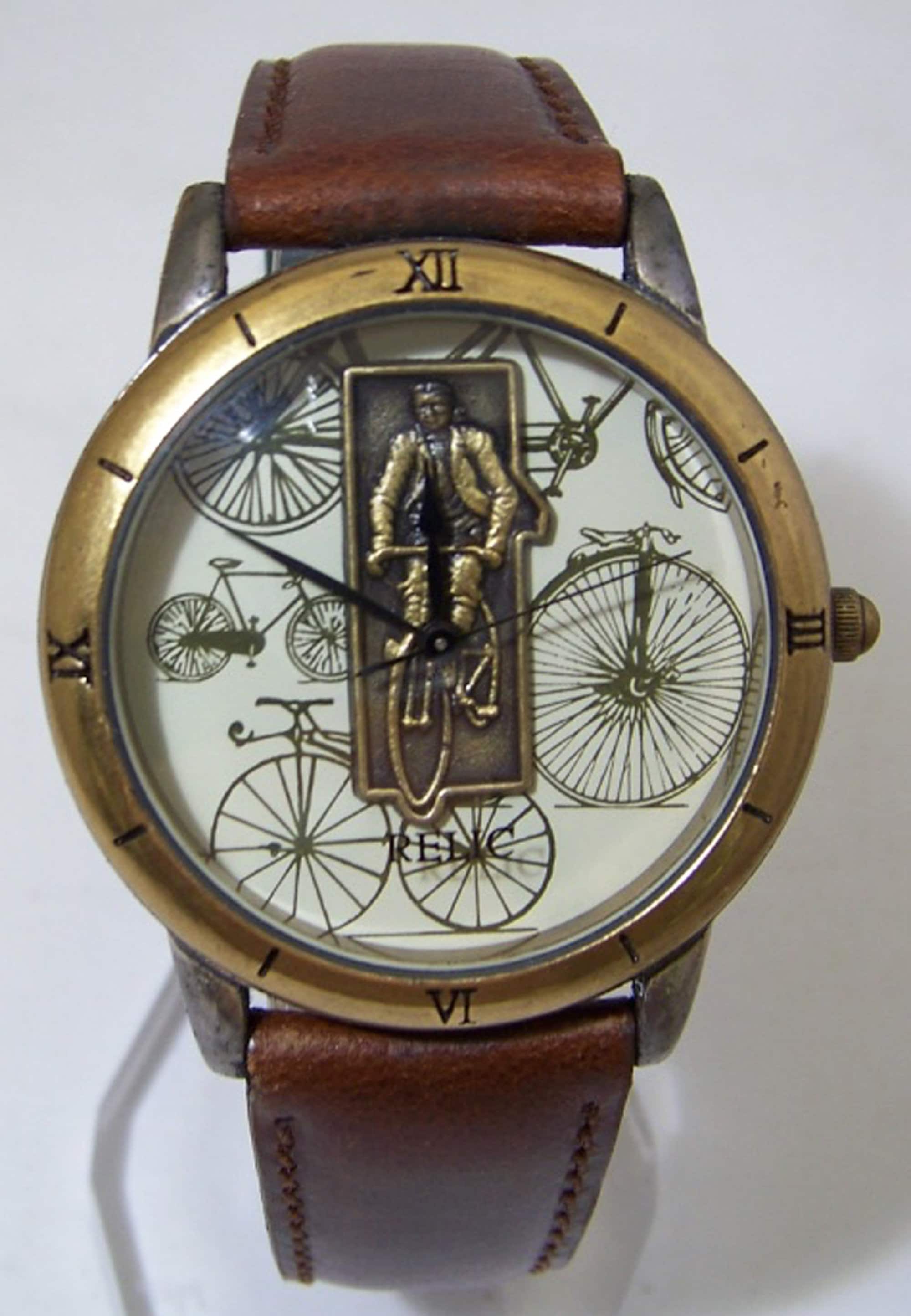 Fossil Bicycle Watch Vintage Cyclist Wristwatch Collectors Relic New - Etsy