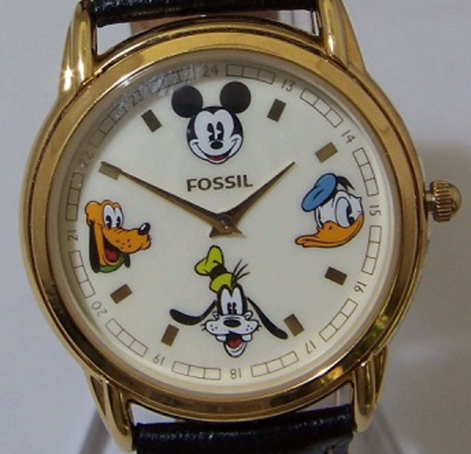 Fossil Mickey Mouse and Friends Watch Gold Set Book Mark Wristwatch Lmt ...
