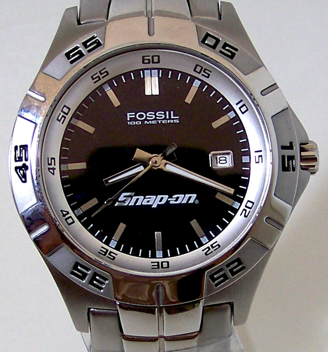 Snap on Tools Fossil Watch Mens Stainless Snapon Wristwatch New - Etsy