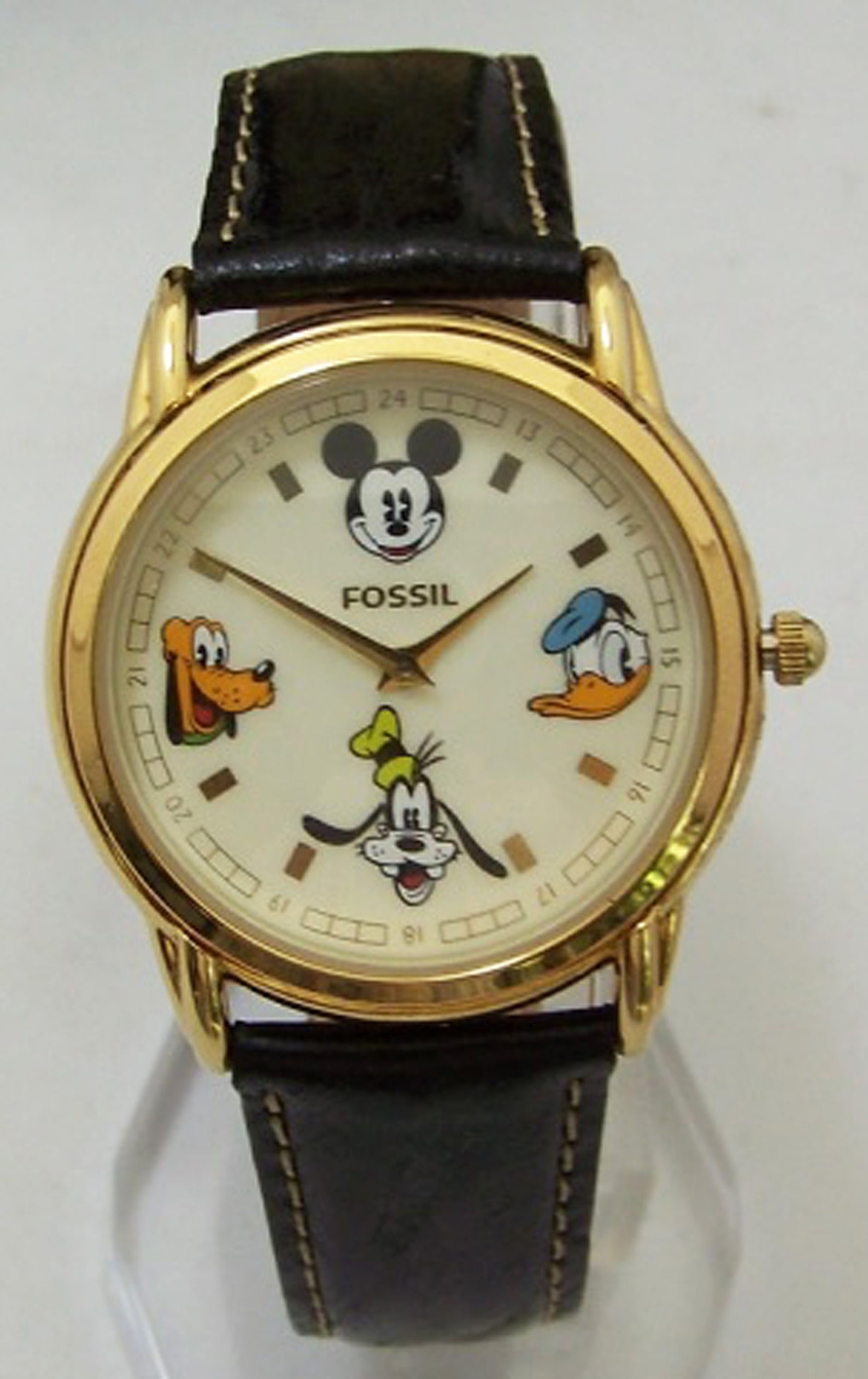 Fossil Mickey Mouse and Friends Watch Gold Set Book Mark Wristwatch Lmt ...
