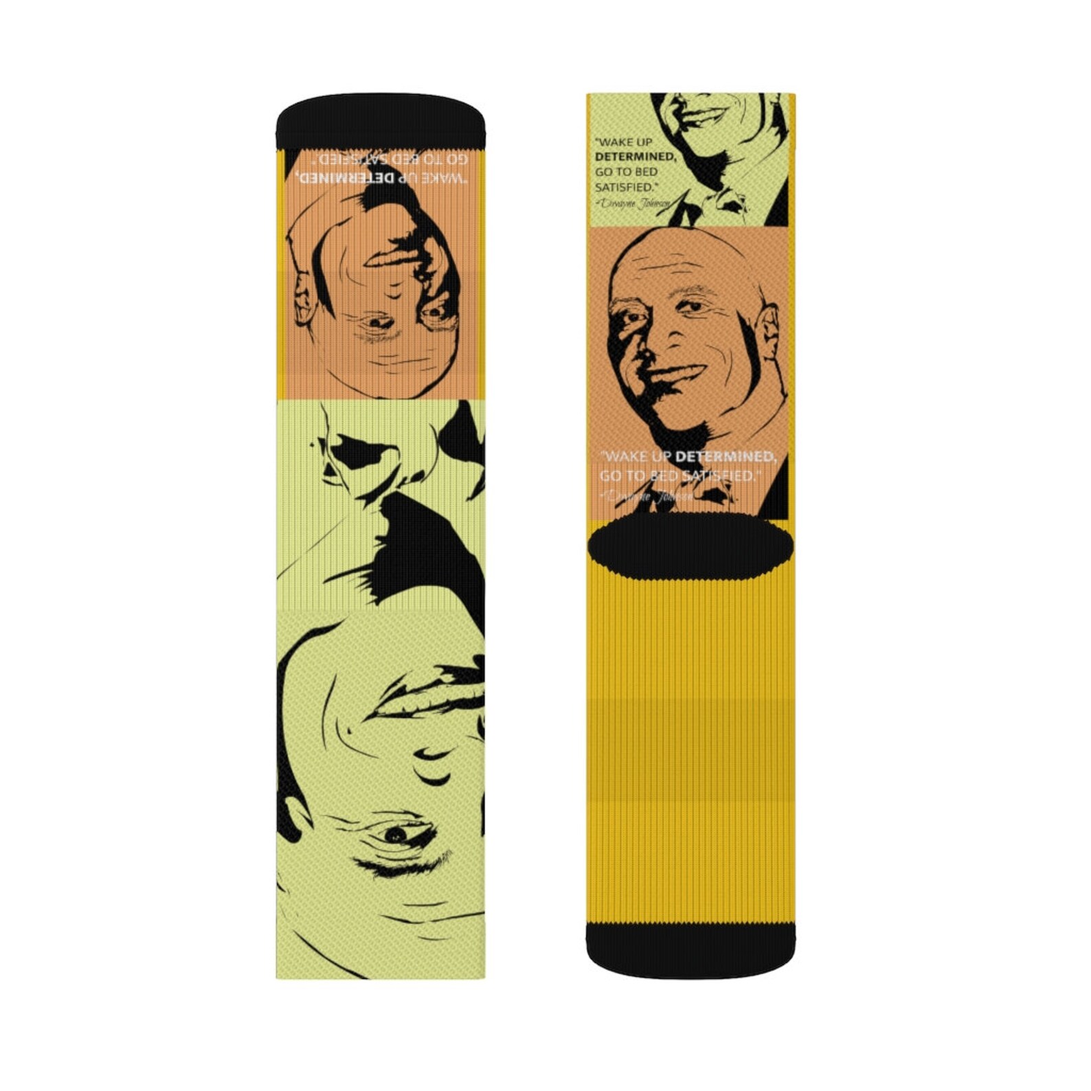 The Rock Socks Dwayne Johnson Socks the Rock Quote - Etsy