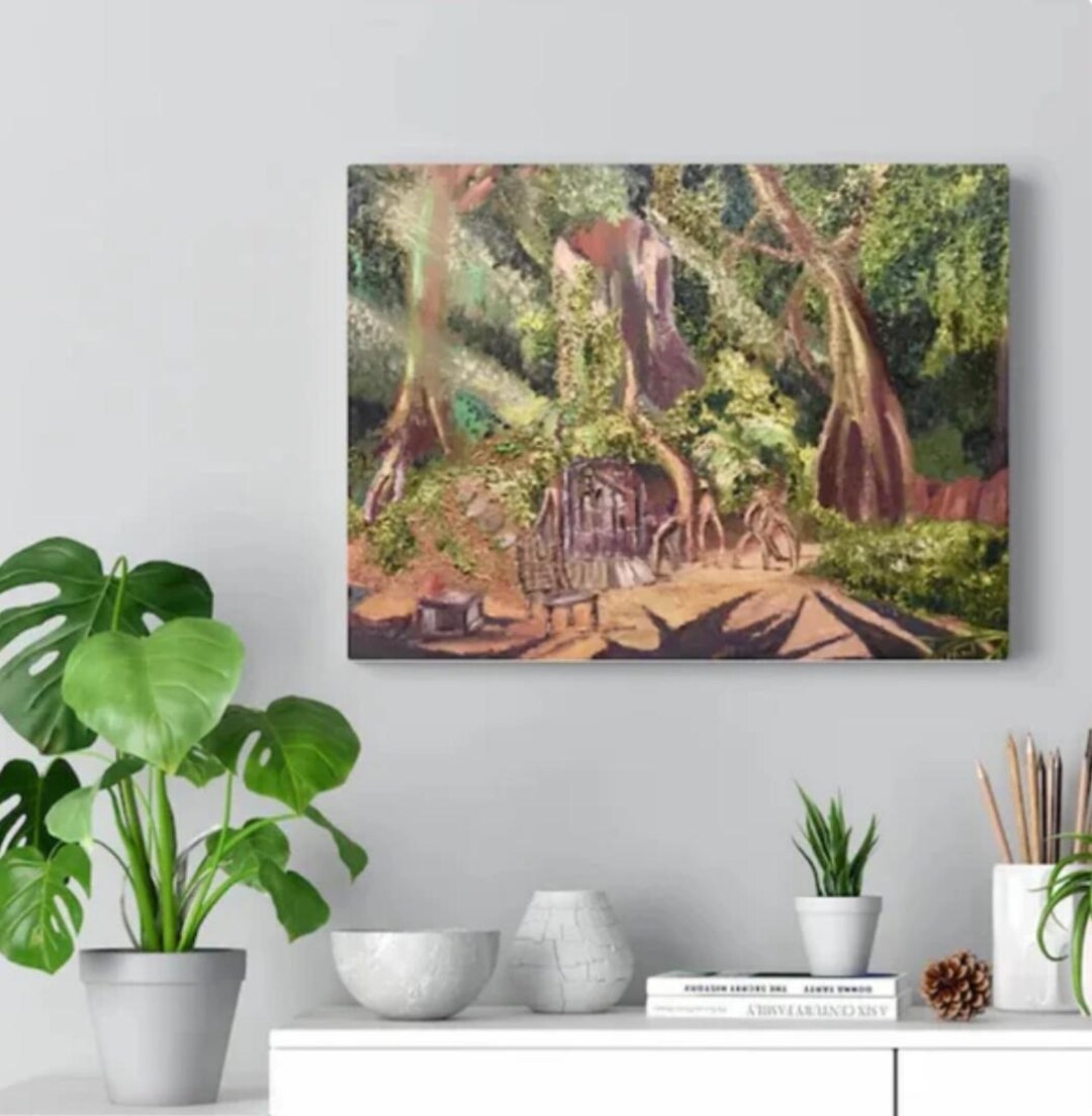 Shrek Canvas Print, Shrek Swamp, Shrek Nursery Decor, Wall Art, Art ...