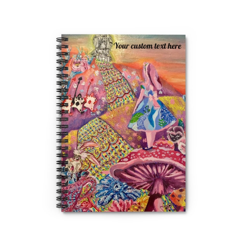 Alice in Wonderland Notebook Alice in Wonderland Journal - Etsy