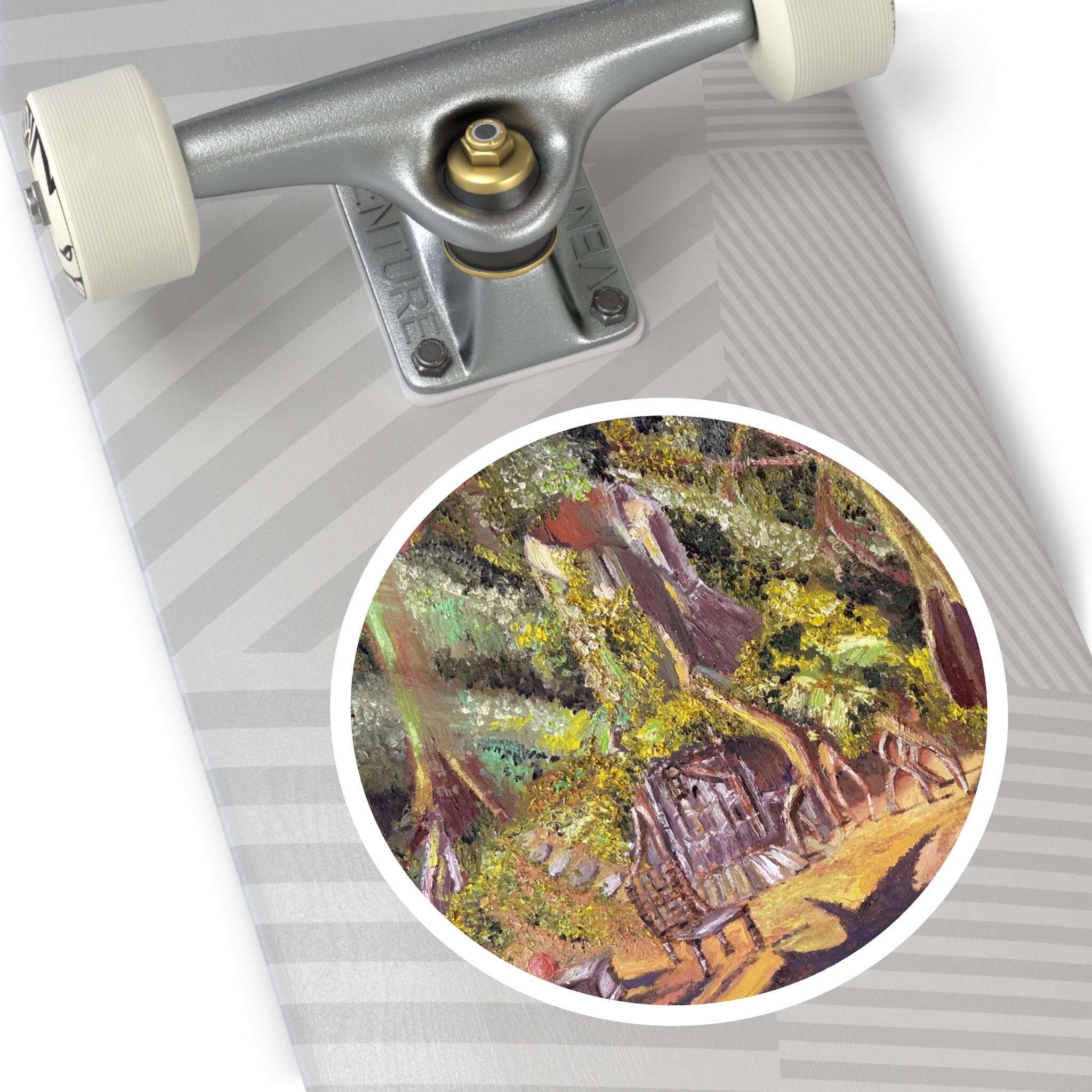 Shrek Swamp Sticker, Skateboard Laptop Luggage Cartoon Waterproof ...