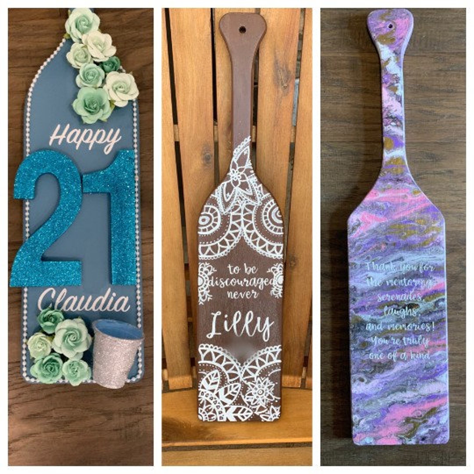 Custom Sorority Paddle - Hand Painted - Etsy