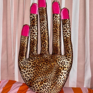 MADE TO ORDER - Animal Print Hand Pillow - Etsy