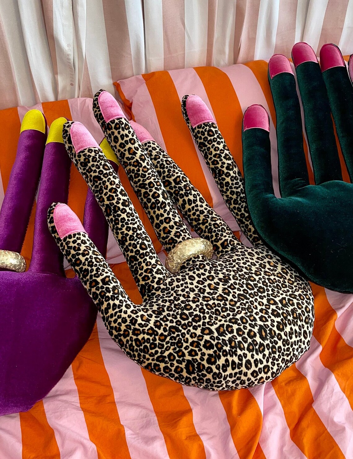 MADE TO ORDER - Animal Print Hand Pillow - Etsy
