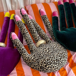 MADE TO ORDER - Animal Print Hand Pillow - Etsy
