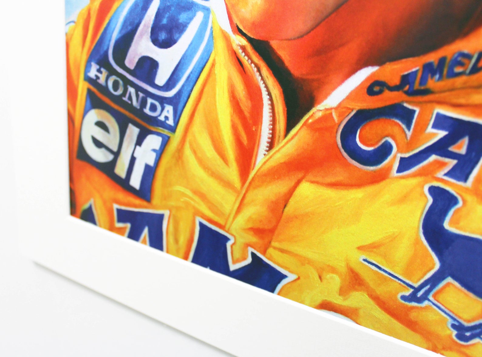 Limited Edition Ayrton Senna Original Oil Painting Portrait A3 ...