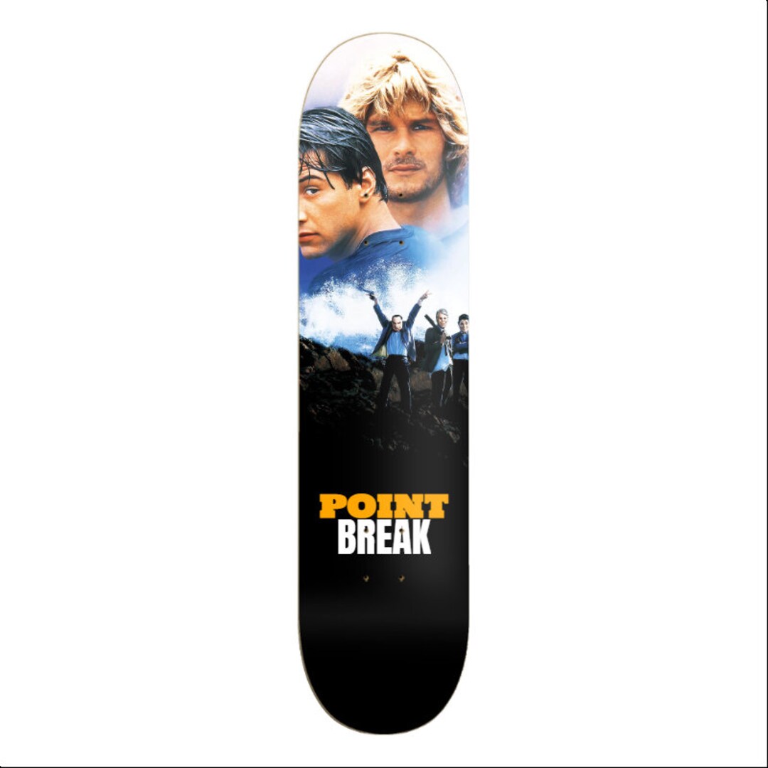Keanu Reeves Point Break Action Skateboard Full Size Deck Movie ...