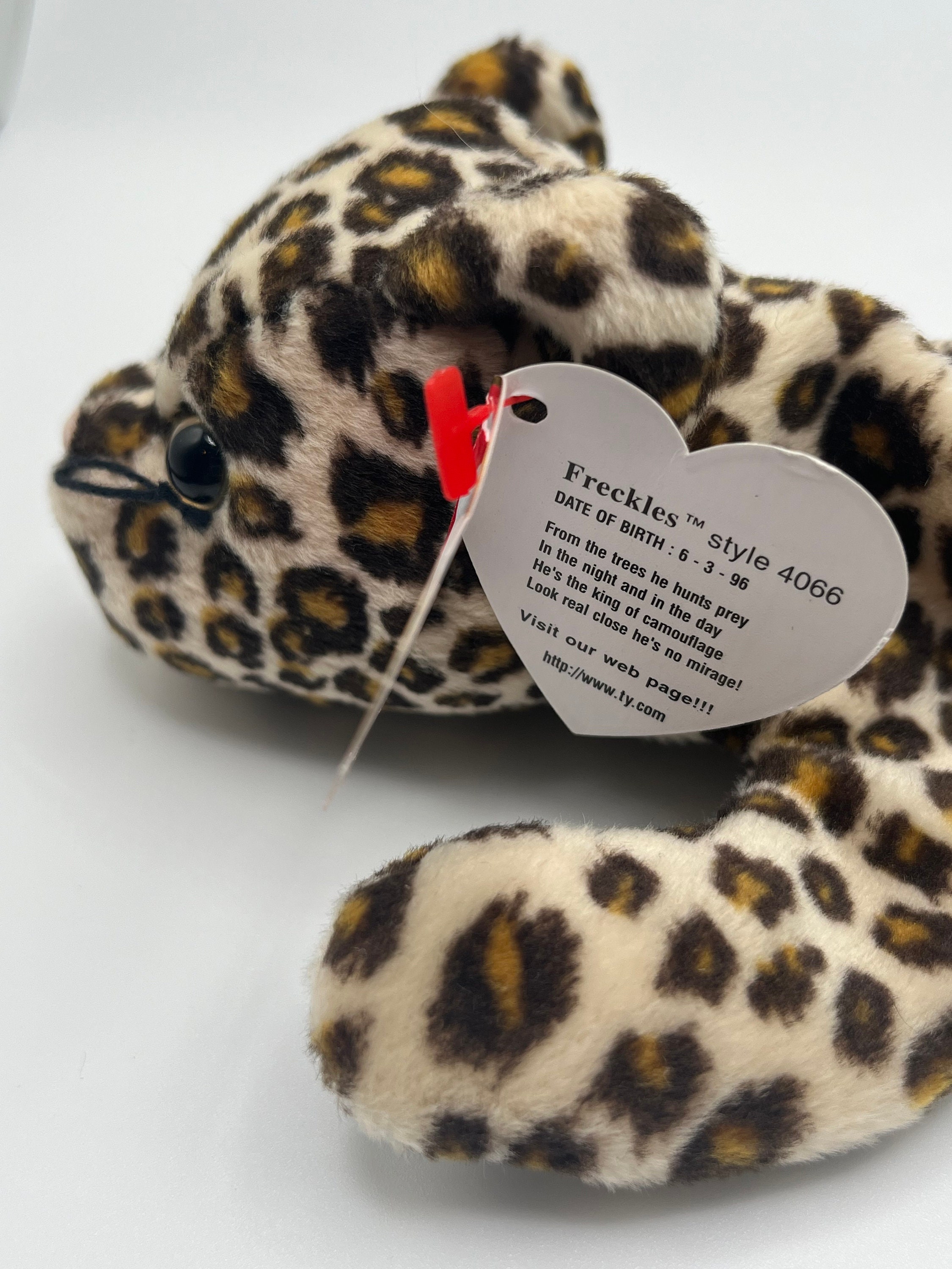 RARE TY Beanie Babies - 1996 - Freckles, the Leopard - Etsy