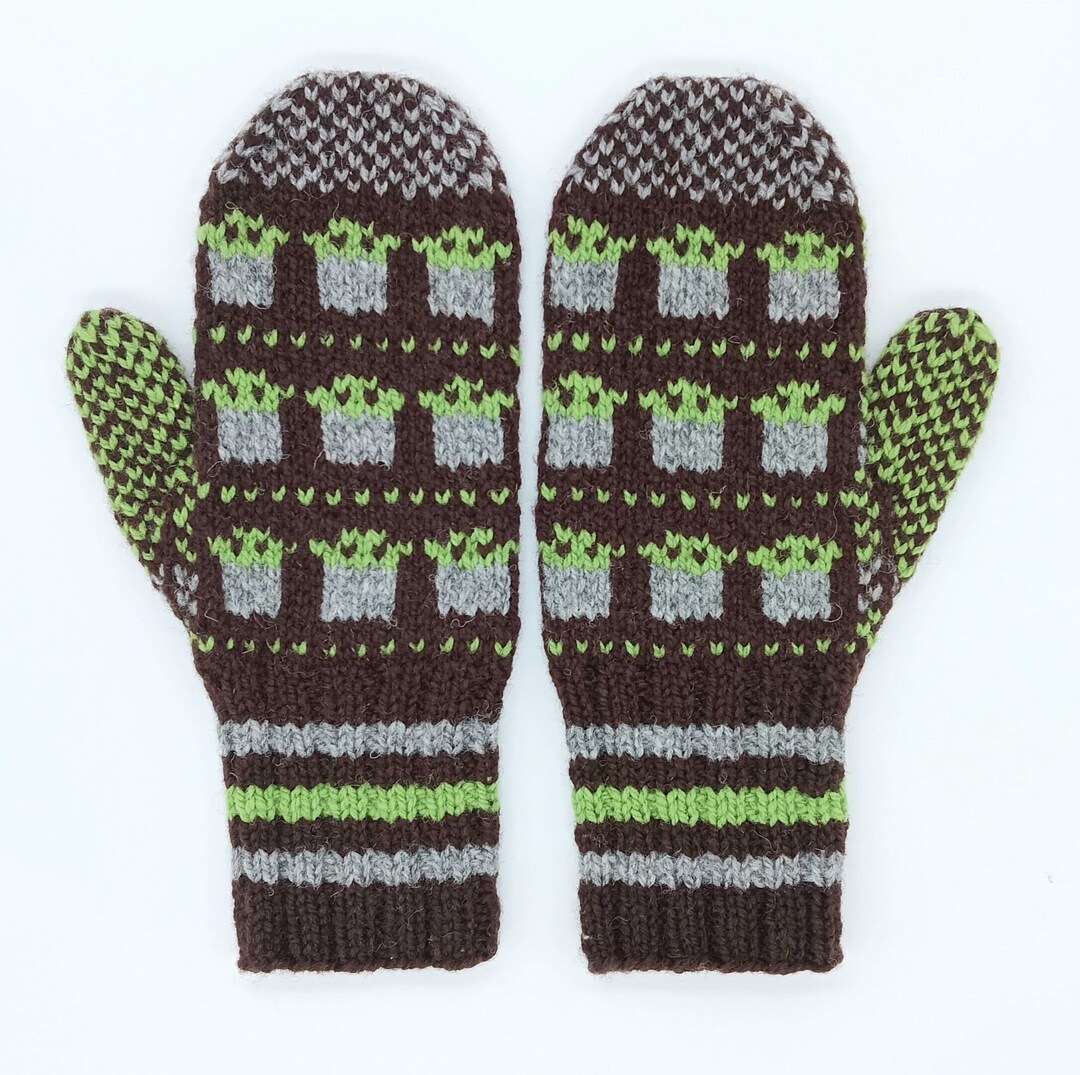 100% Wool, Grogu Pattern, Traditional Newfoundland Knitting, Double ...