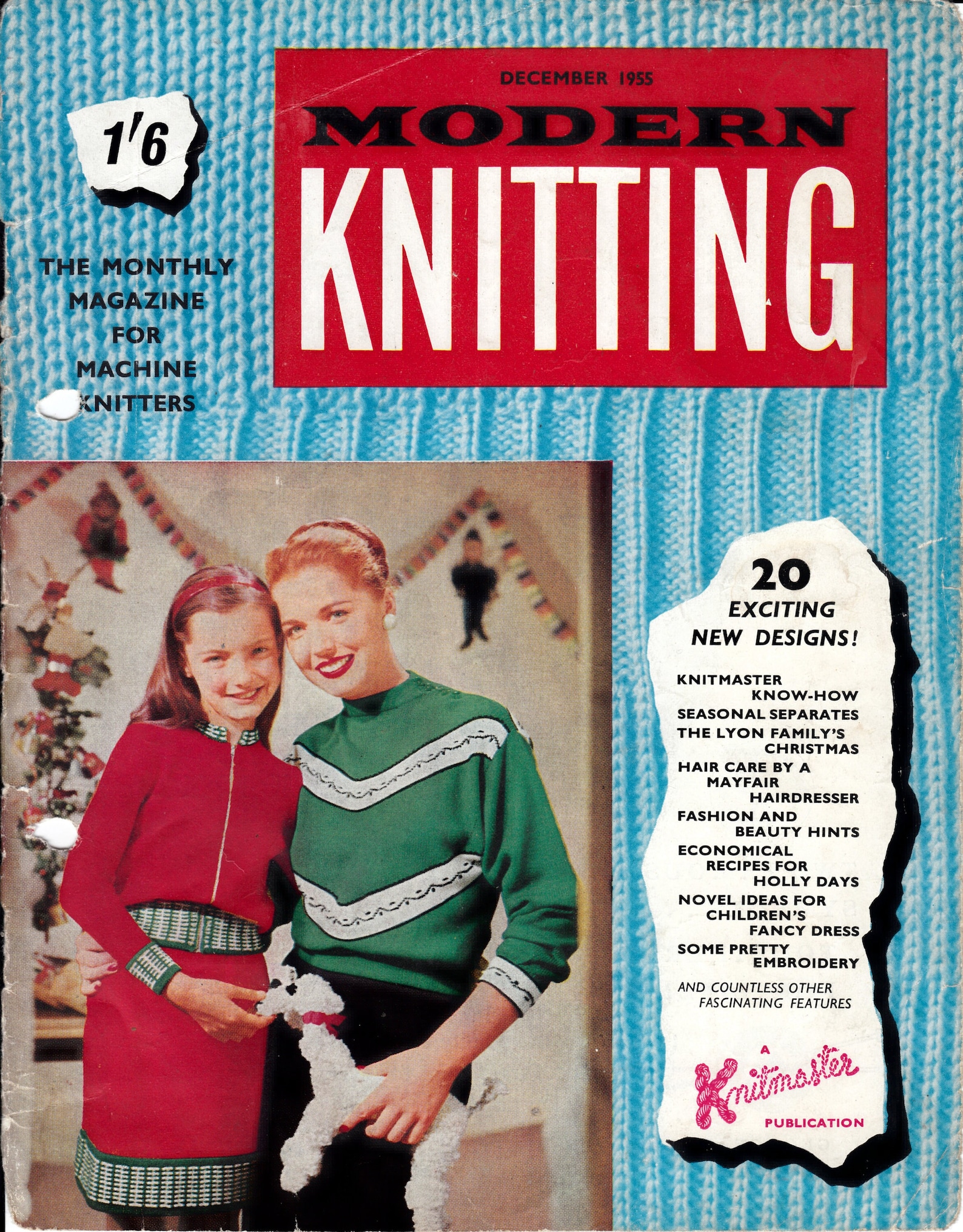 Modern Knitting First Issue - December 1955 Knitmaster (PDF - Ebook ...
