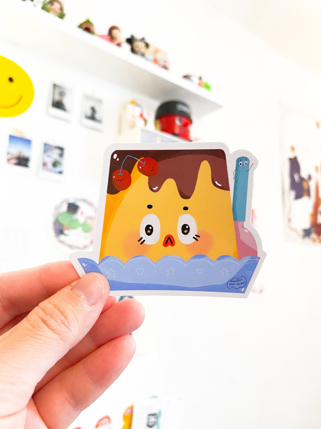 Pudding Vinyl Sticker • Kawaii Planner Decoration - Etsy