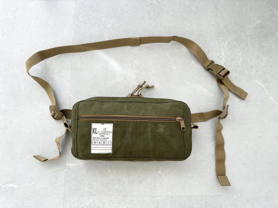 Upcycled Dutch Military Duffel Bag Into a Small Crossbody Bag - Etsy
