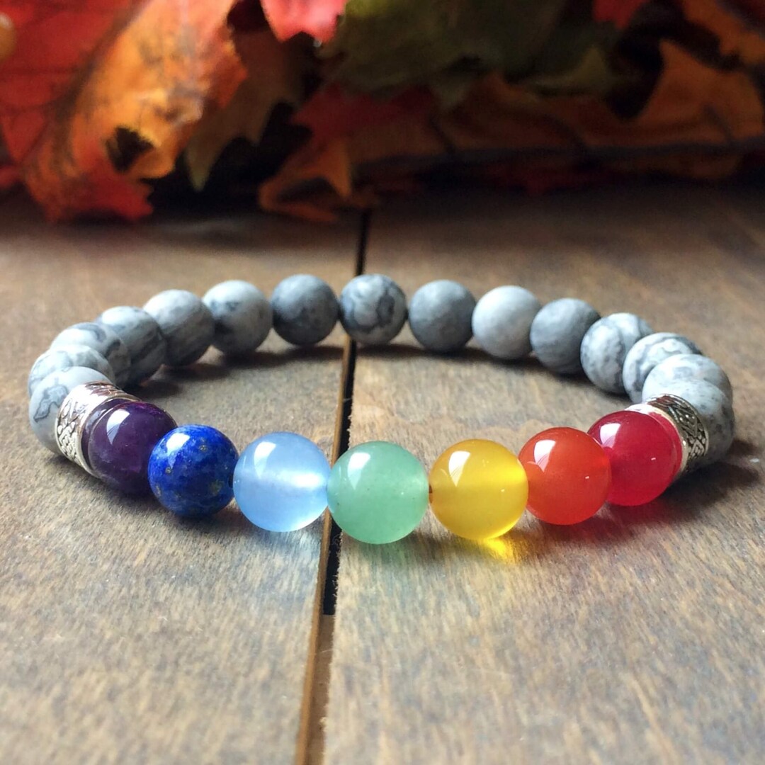 UNLOCK YOUR CHAKRA - Real Chakra Bracelet, 7 Chakra Bracelets, Natural ...