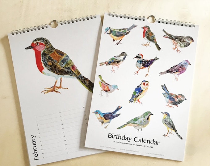 Original Bird Lino Print on Paper Blue Limited Edition - Etsy