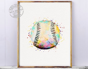 Baseball art | Etsy