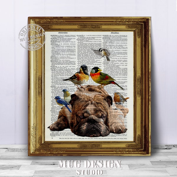 Bird Dictionary Art - Etsy