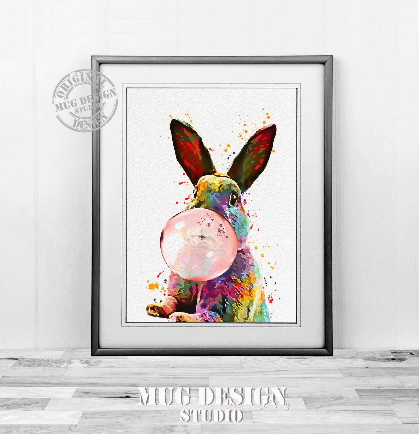 Bunny Rabbit Art Print Rabbit Print Bunny Print Rabbit - Etsy