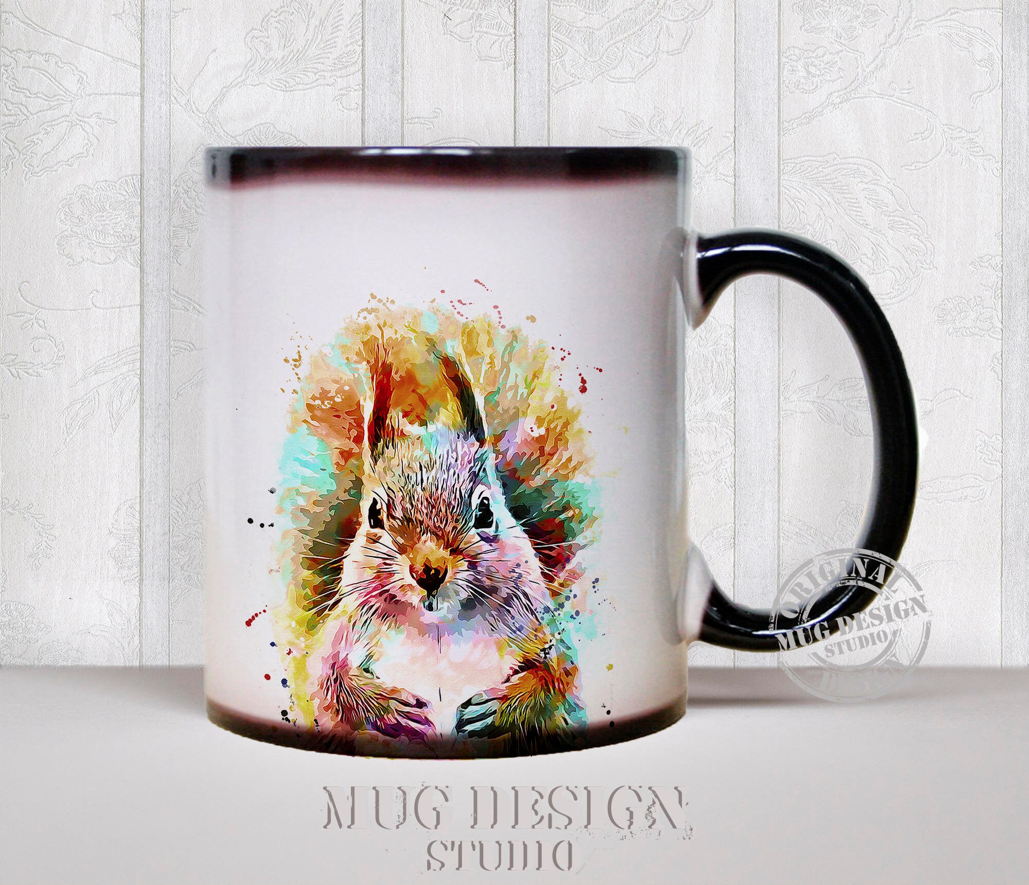 Mug With Squirrel Squirrel Watercolor Painting Squirrel Cup | Etsy