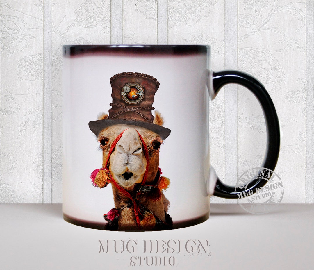 Camel Mug, Camel With Hat, Camel Illustration, Camel Coffee Mug ...