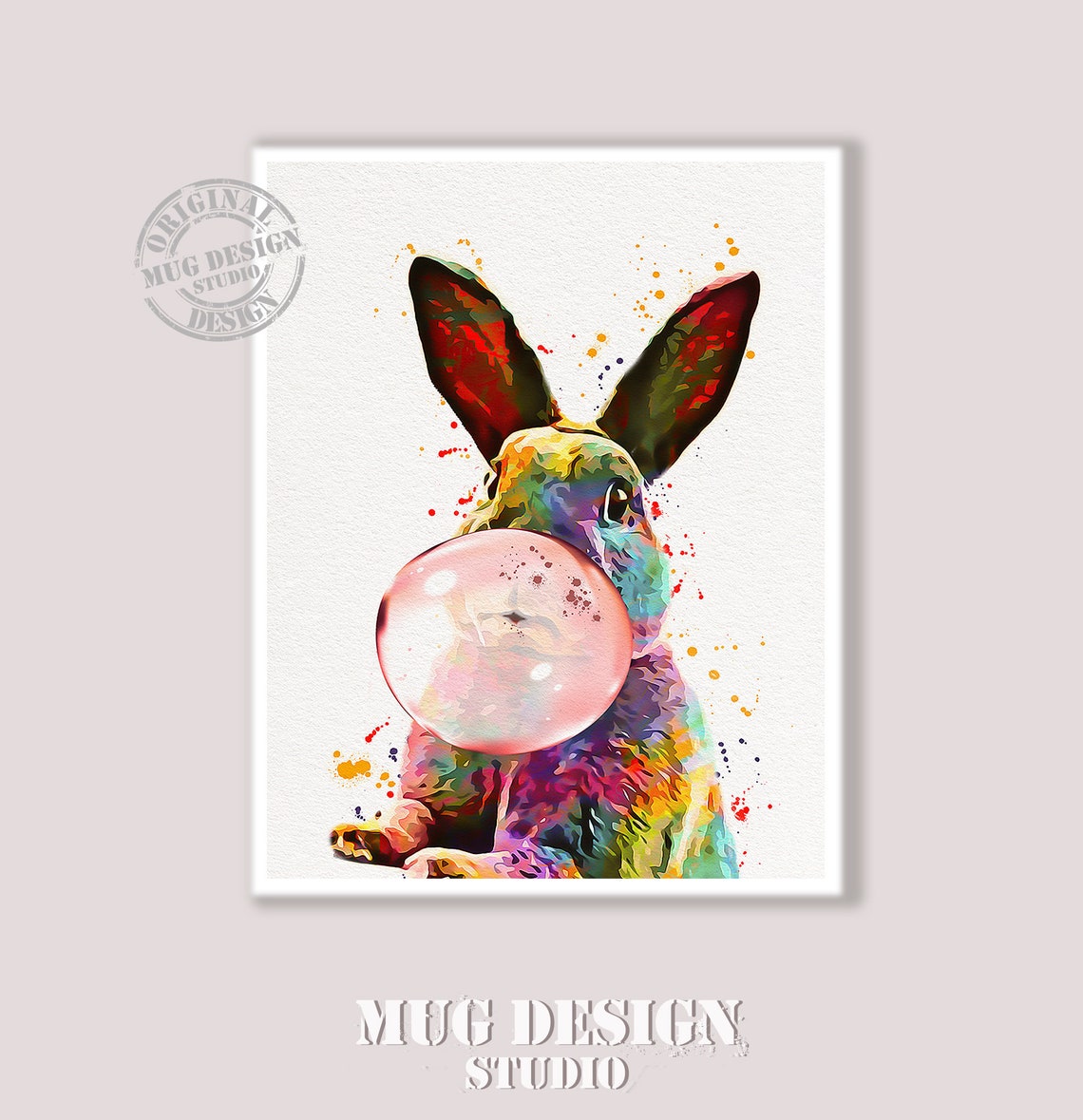 Bunny Rabbit Art Print Rabbit Print Bunny Print Rabbit - Etsy