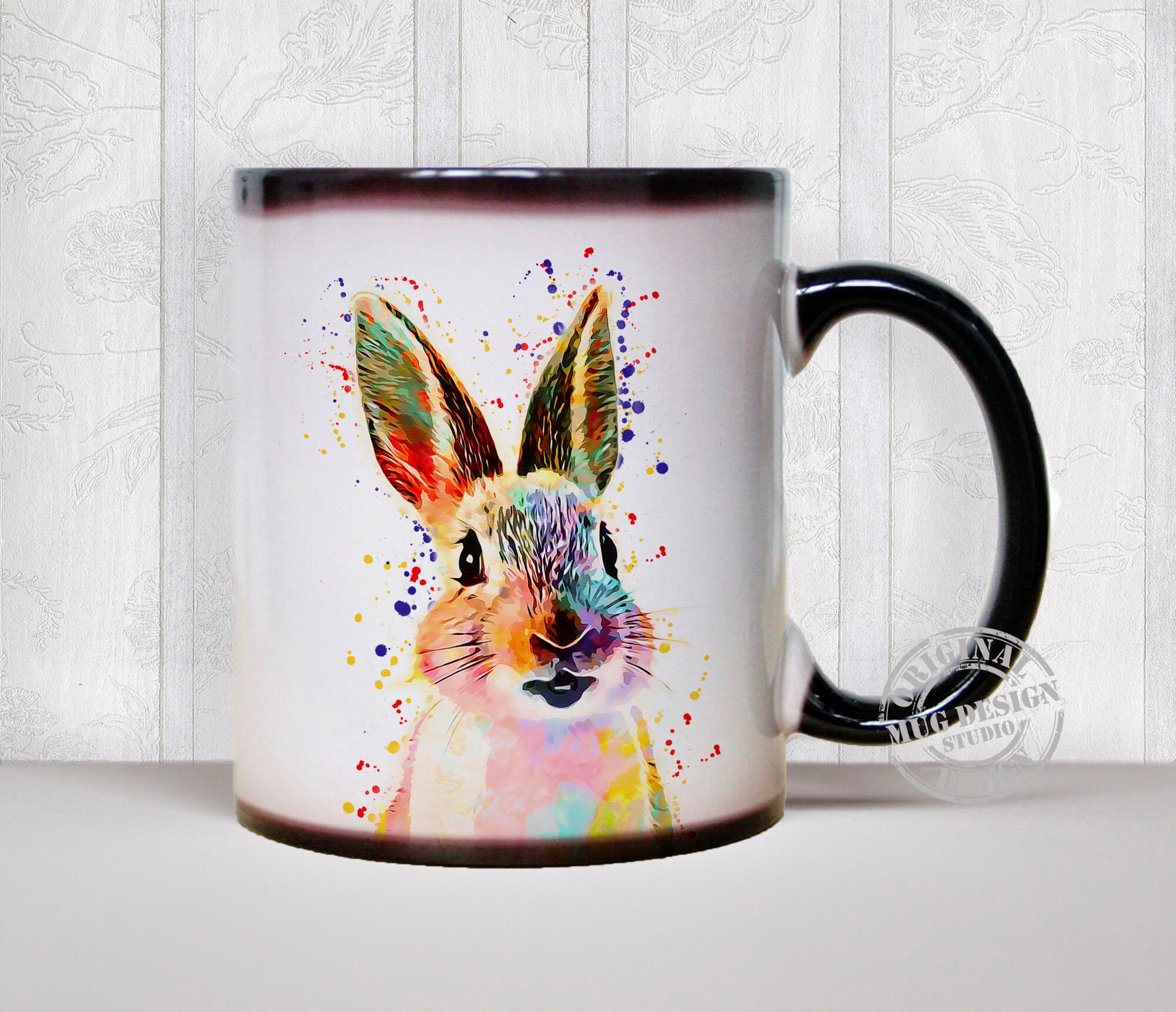 Bunny Rabbit Mug Rabbit Coffee Mug Nursery Animal Mug | Etsy